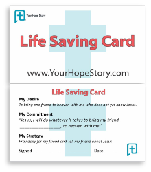 Your Hope Story Life Saving Cards - Pack of 25 – Hutchcraft Ministries